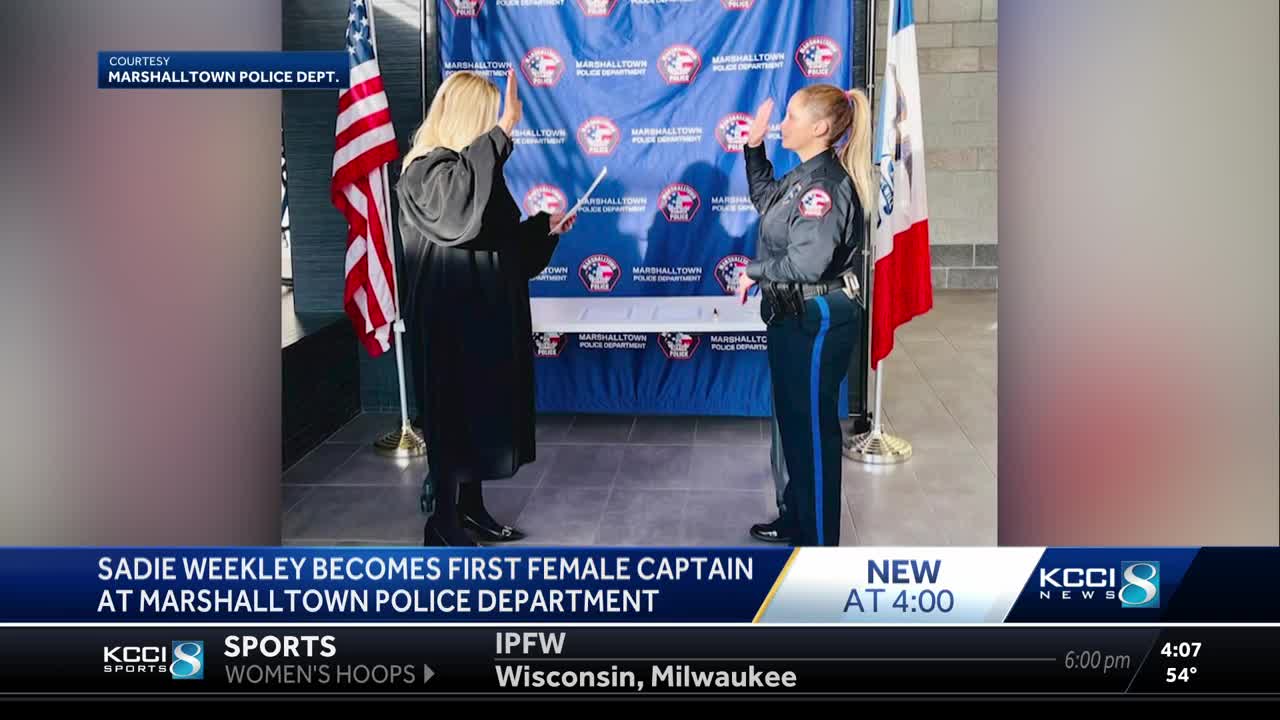 Central Iowa town names first female police captain