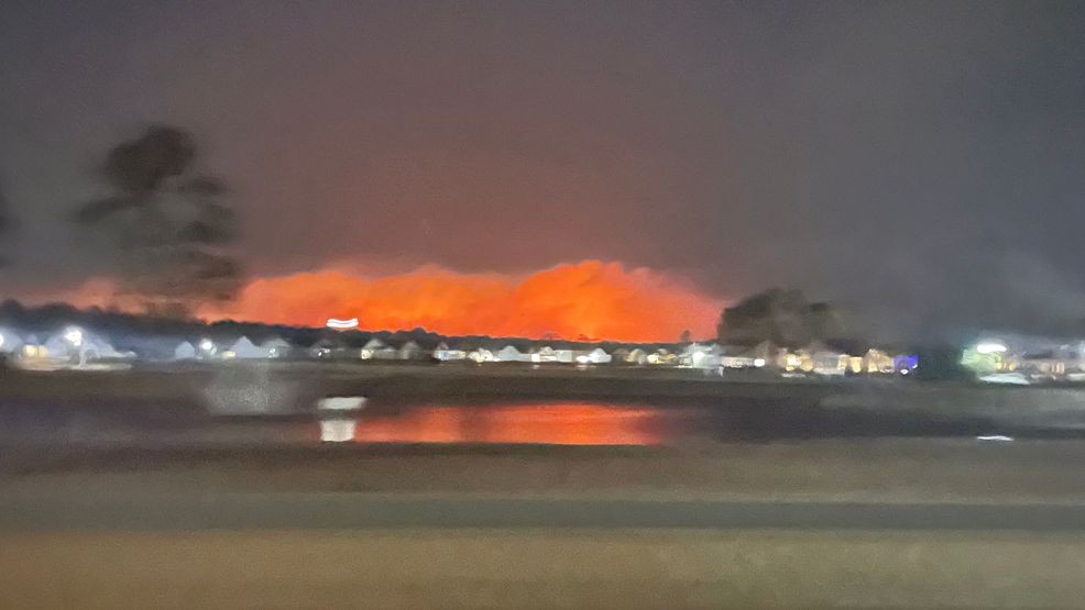 300-acre fire near Hwy 90 contained