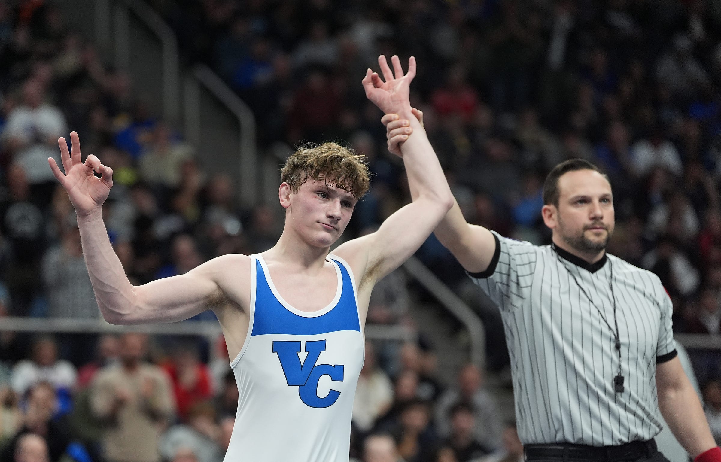 Section 9 wrestlers win four gold, 17 top-eight medals in all at state ...