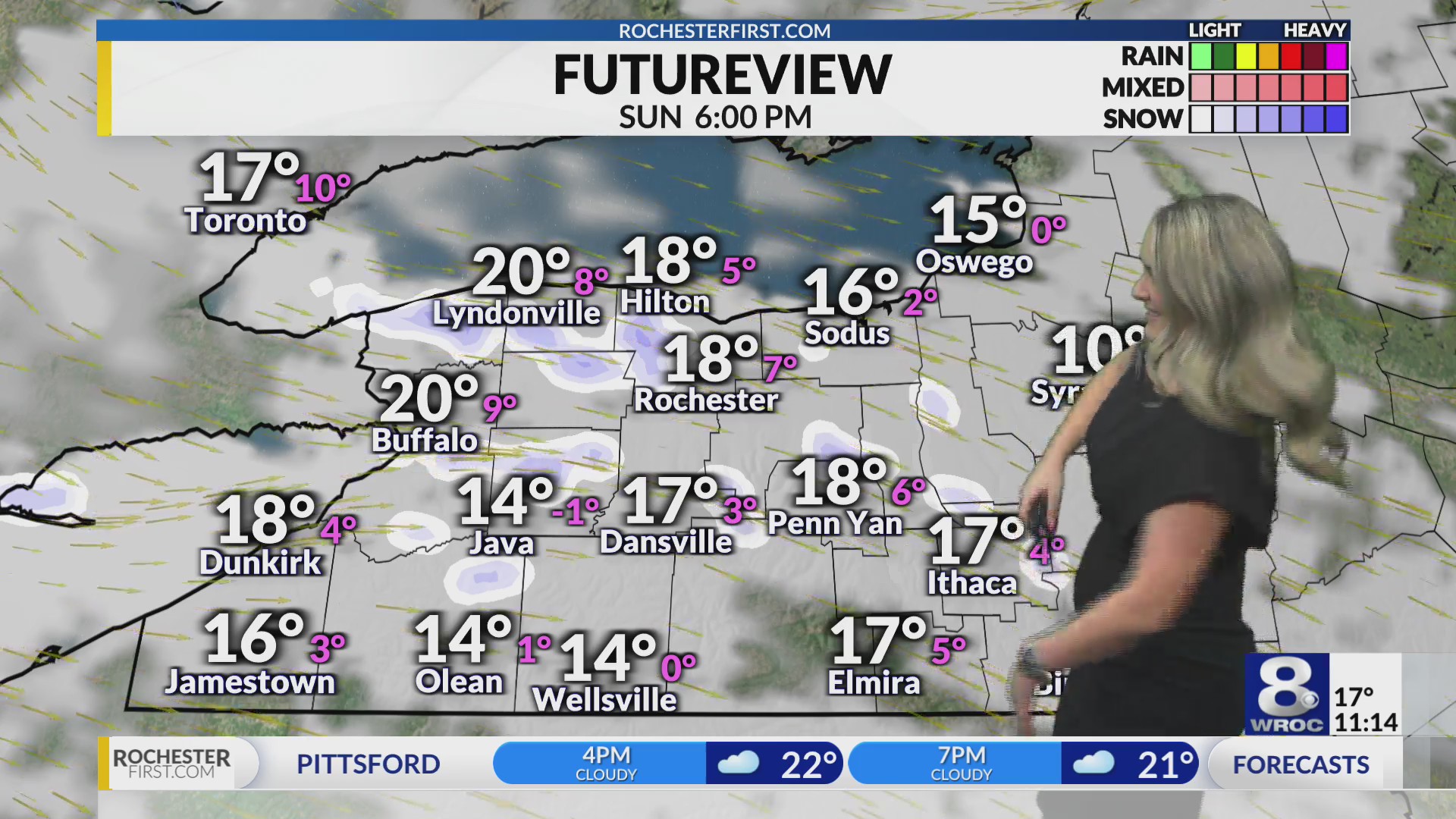Rochester's Saturday Overnight Weather Forecast