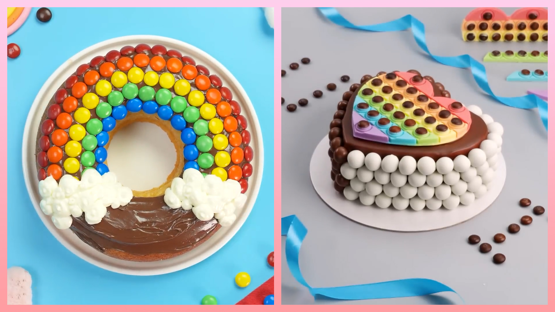 Schattige Regenboog Love Taart 🌈 ️🎂 | MR Cake 🎂