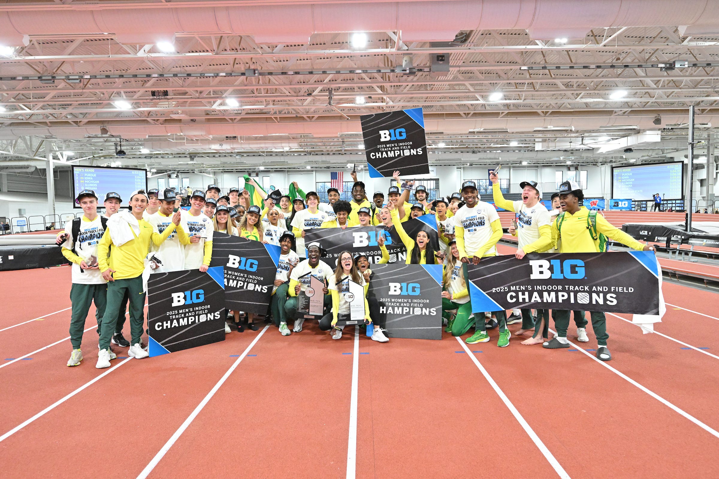 Oregon track and field sweeps Big Ten Indoor championships