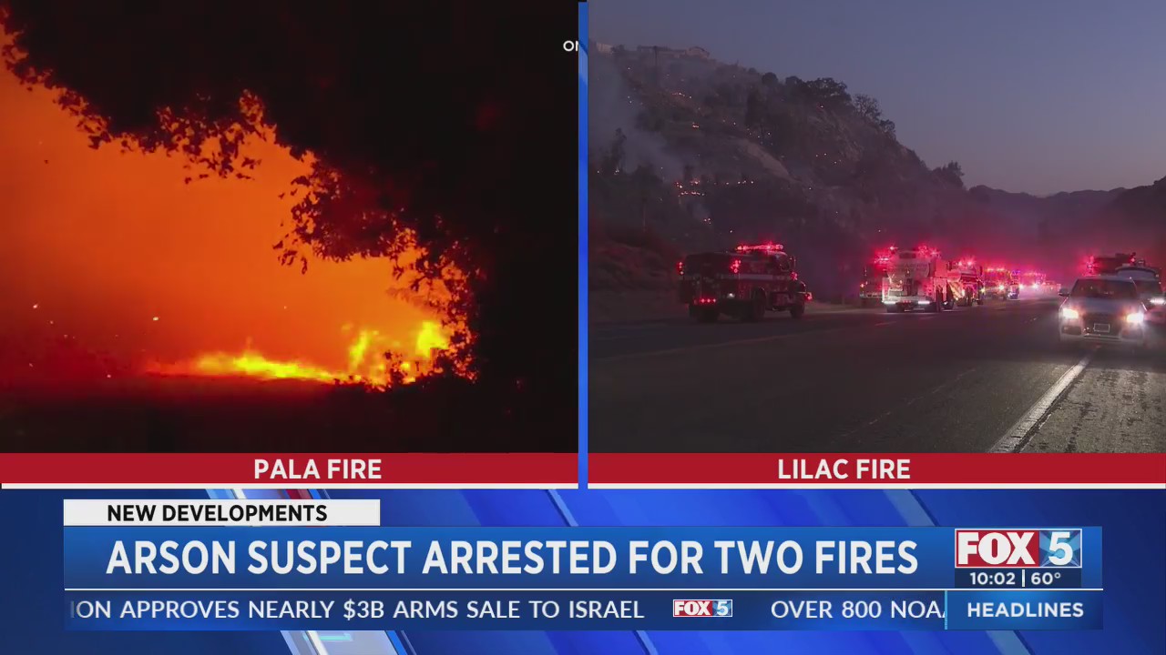 Cal Fire San Diego arrests arson suspect in connection to Pala and Lilac fires