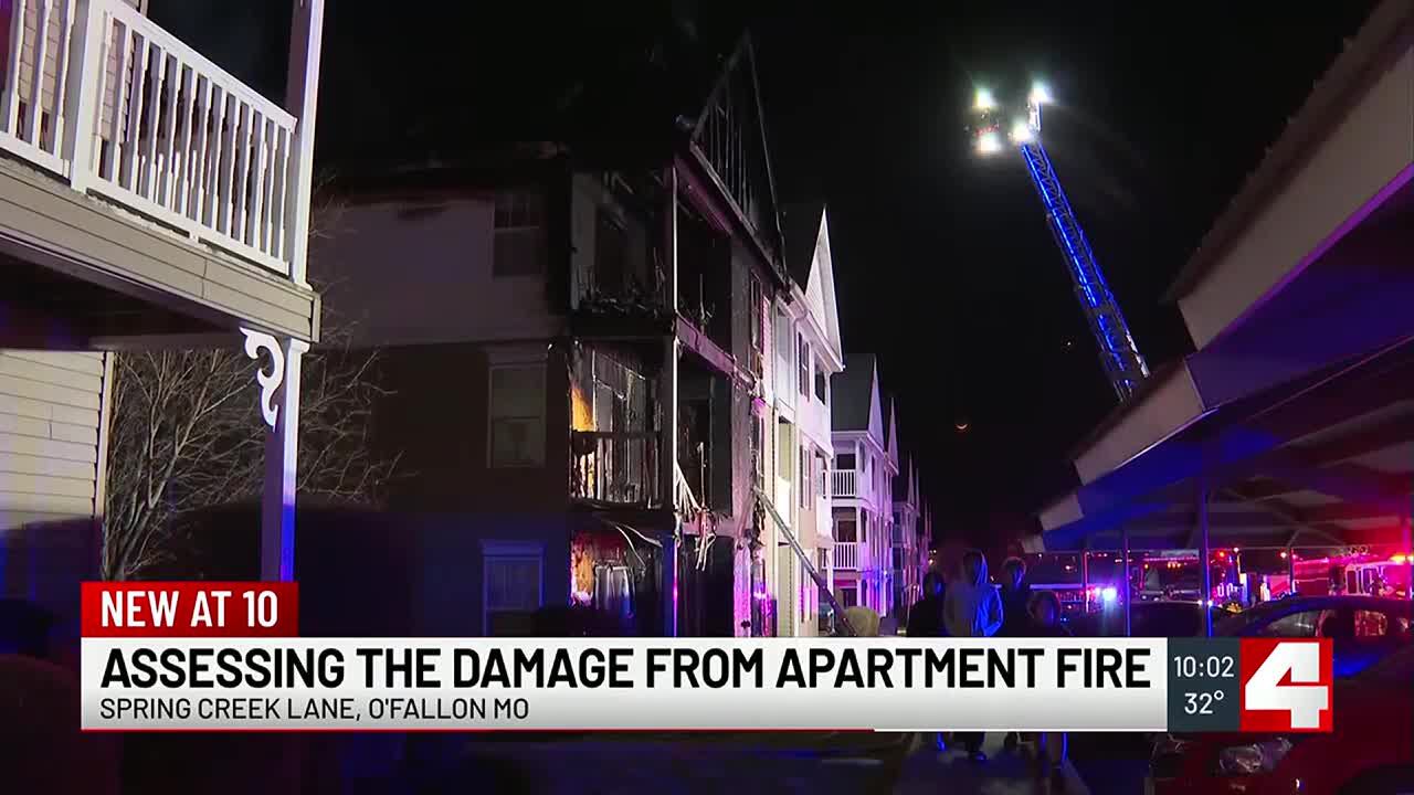 Fire devastates apartment building in O’Fallon