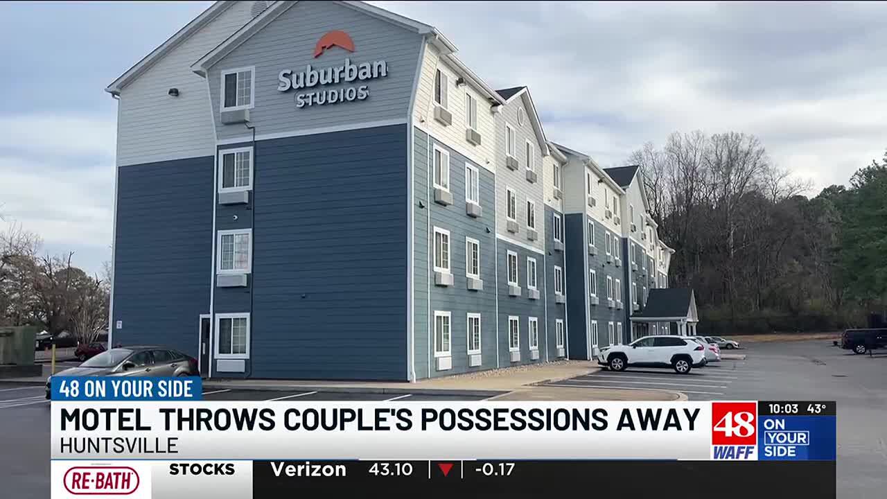 Extended-stay motel throws away displaced couple’s belongings after fire