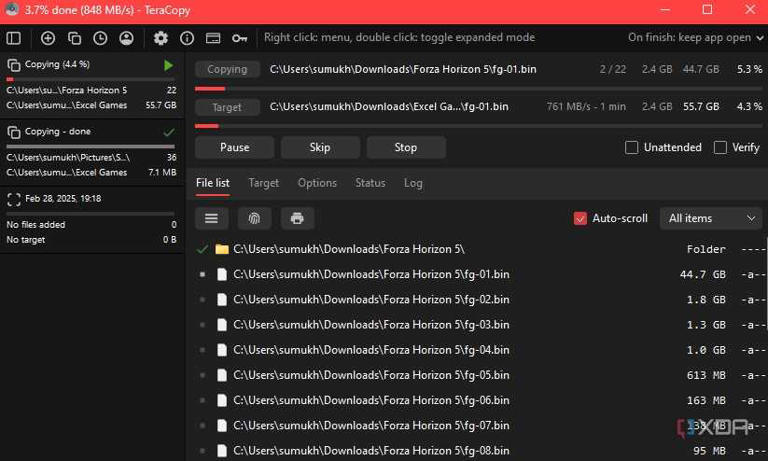 TeraCopy copies your files securely and and at faster speeds compared to the default copier on ...