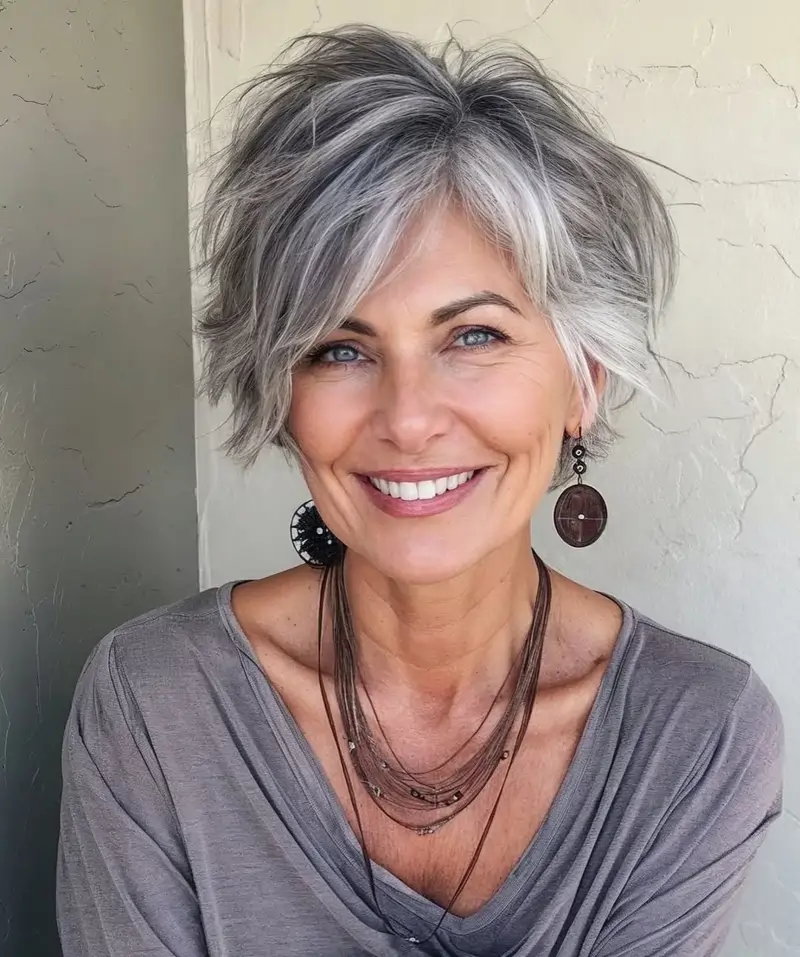 Estos cortes de pelo son perfectos para lucir las canas sin que sumen ...