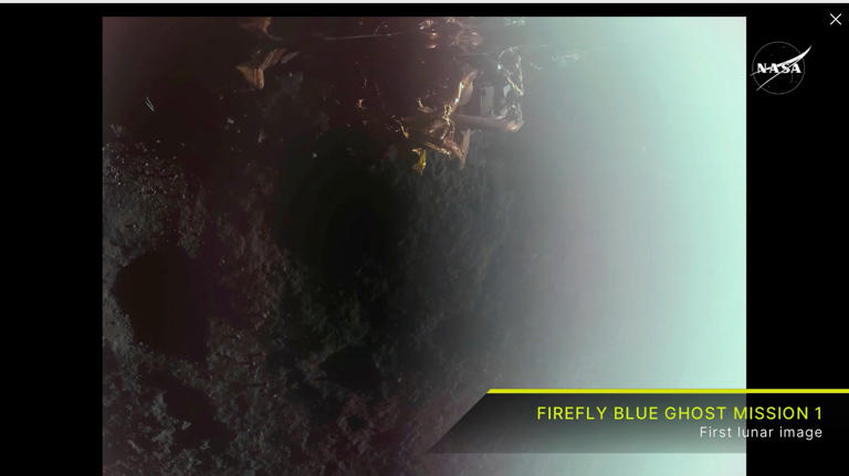 Firefly ‘Blue Ghost’: The first image from the moon after privately-funded lunar lander touches down