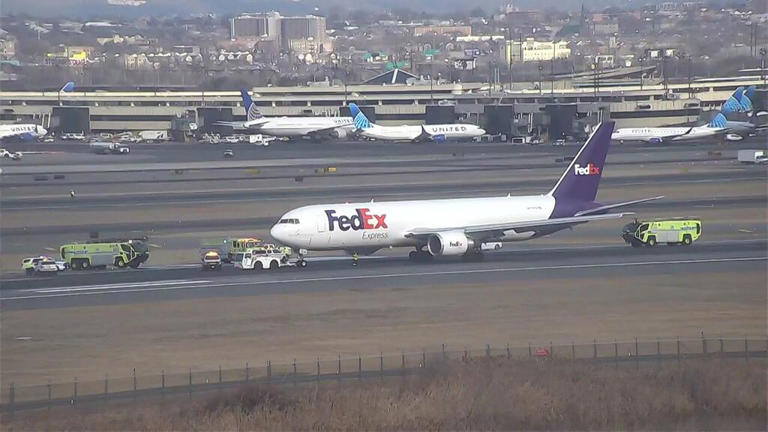 FedEx plane makes emergency landing in New Jersey after bird strike ...