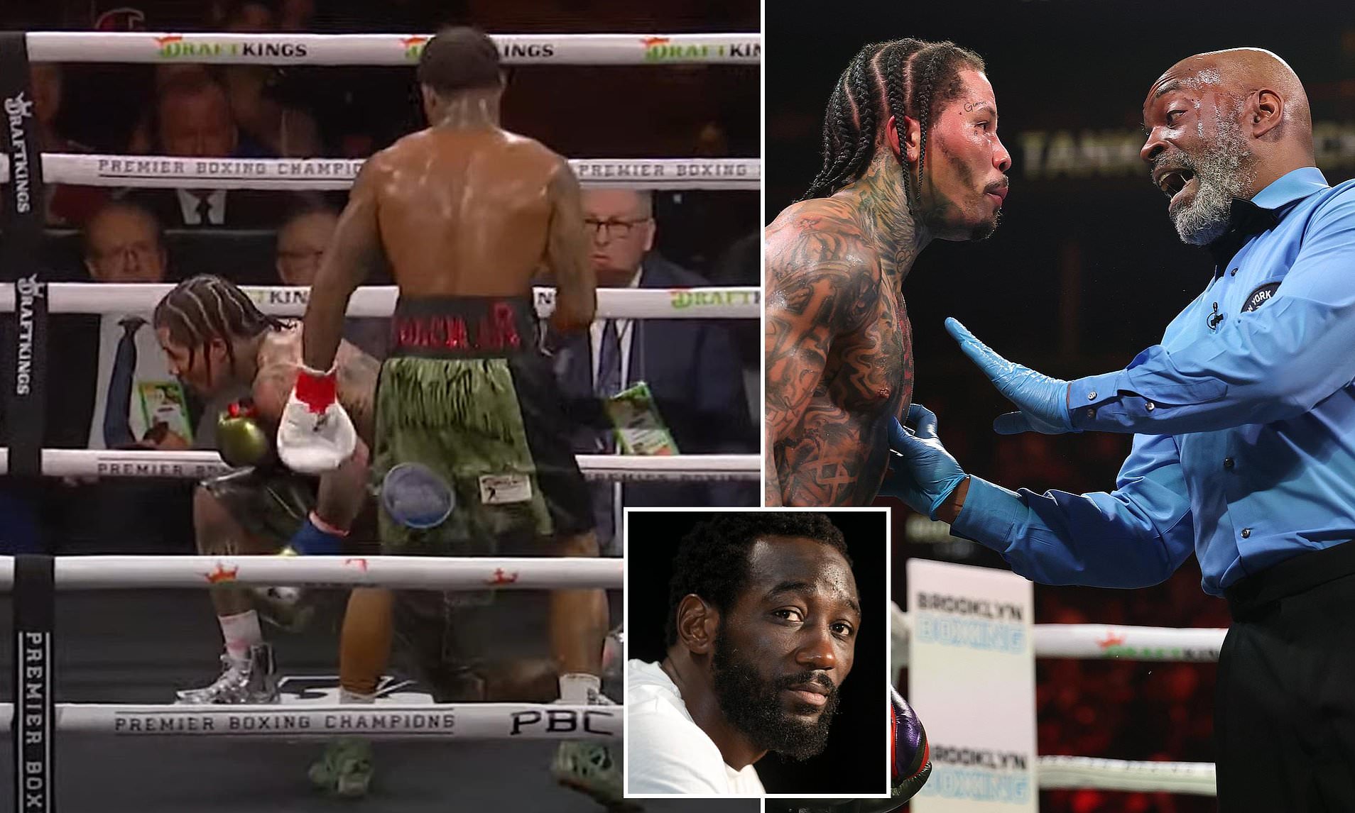 Terence Crawford leads cries of 'robbery' as Gervonta Davis is saved by ...