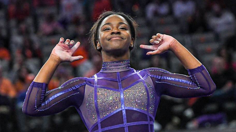 Watch: Clemson Tigers Gymnast Makes History Performing Legend's ...