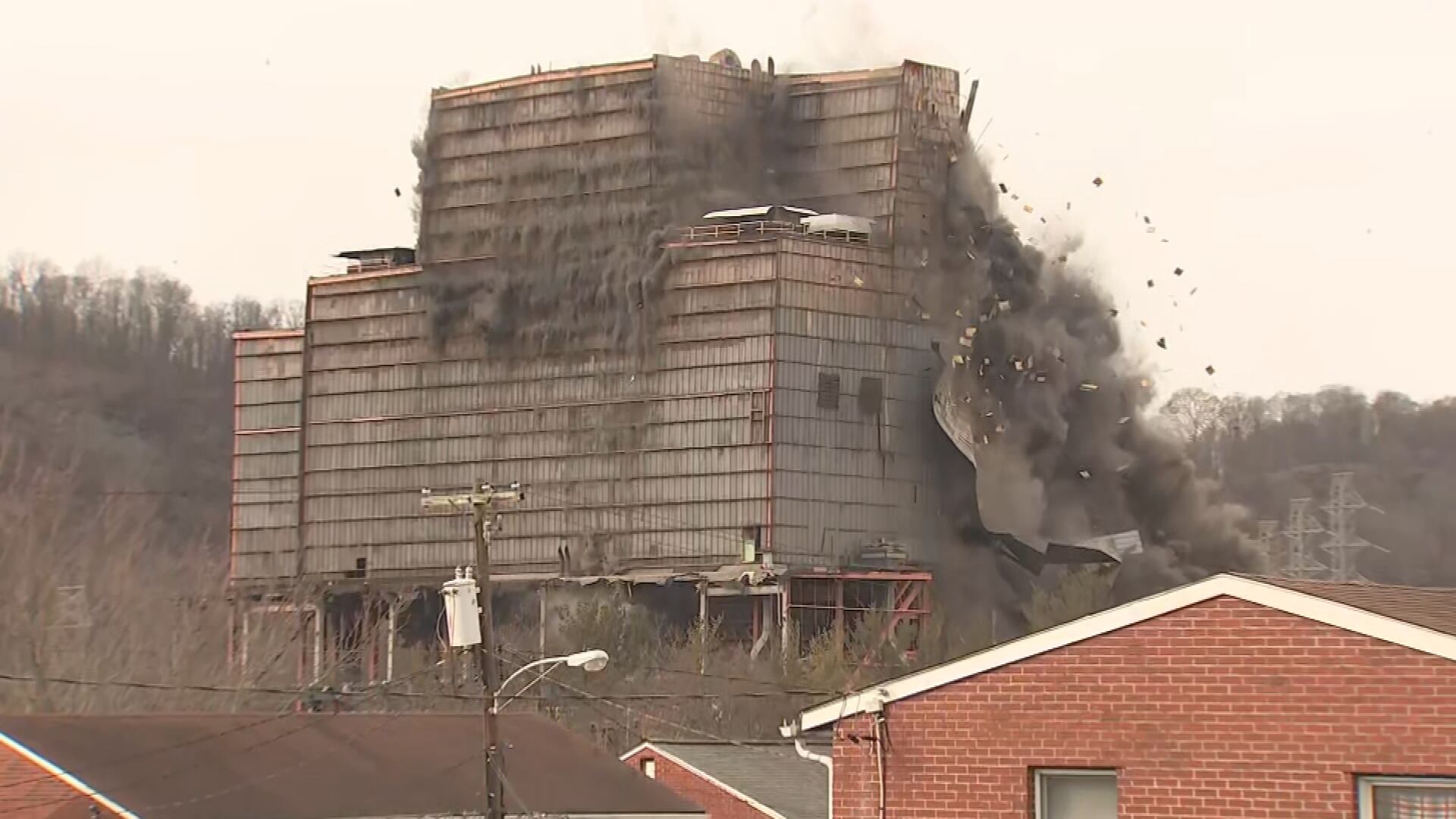 Cheswick power plant boiler house partially collapses in planned ...