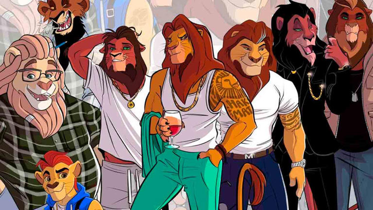 Illustrator giver menneskelige træk til karaktererne i “Løvernes Konge”