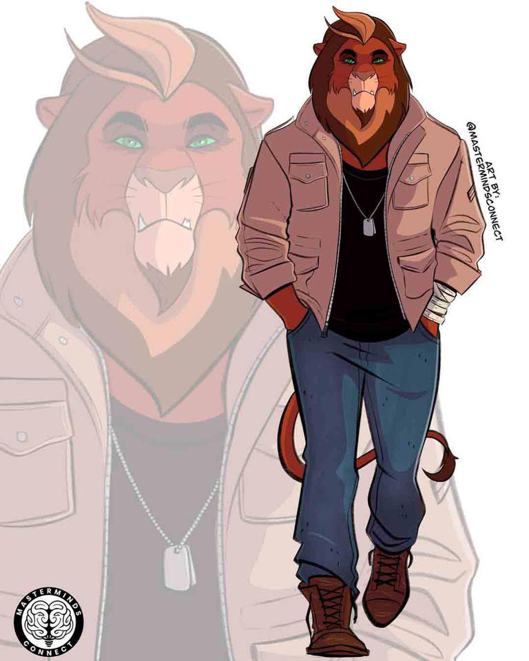 Illustrator giver menneskelige træk til karaktererne i “Løvernes Konge”