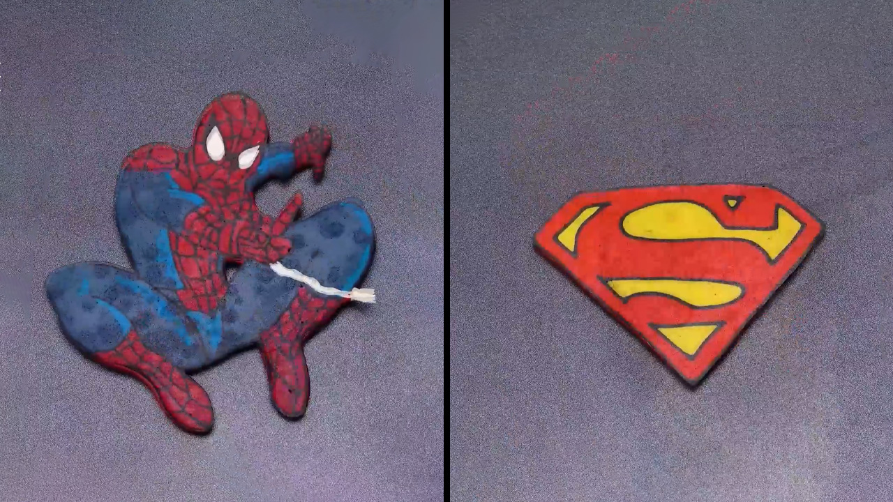 Making Spiderman, Superman, and More 🥞 – Superhero Pancake Art