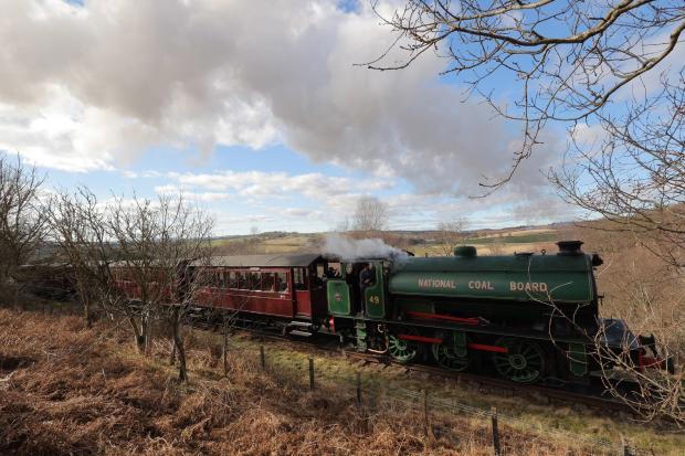 Train makes journey through County Durham on 'world's oldest railway'