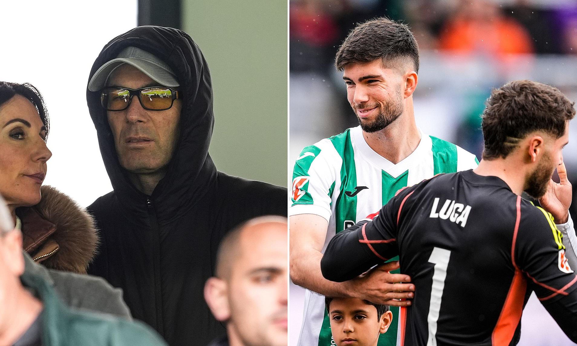 Split loyalties, Zinedine? France legend Zidane watches his sons play ...