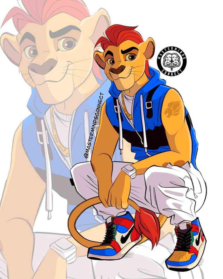 Illustrator giver menneskelige træk til karaktererne i “Løvernes Konge”