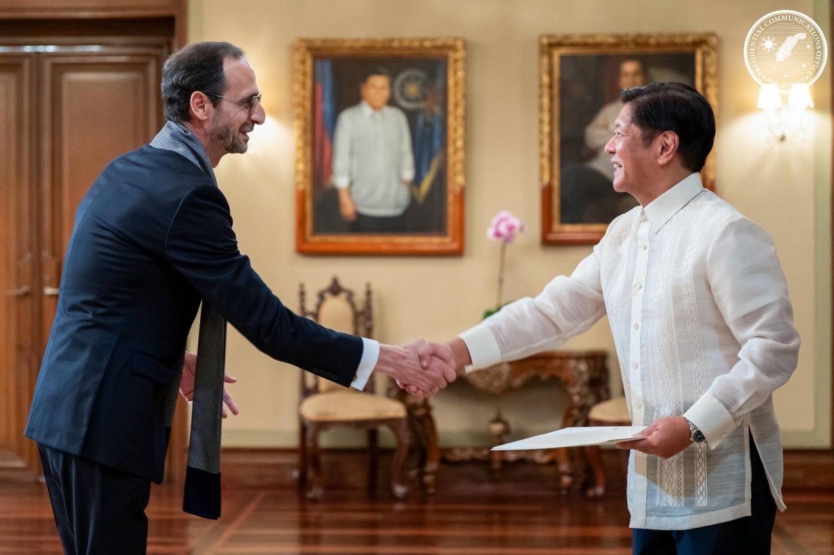 Palestinian Ambassador presents credentials to President Marcos