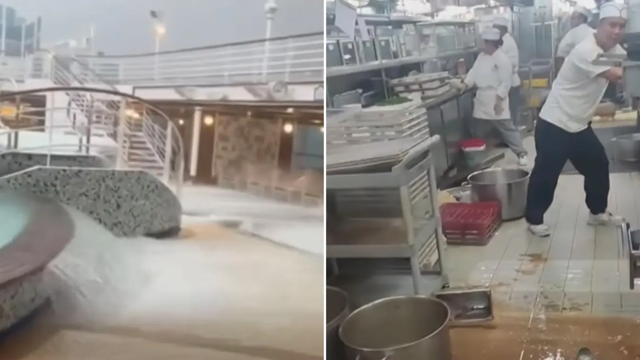 'Felt like ship was sinking': Sydney Cruise tilts like Titanic, sends ...