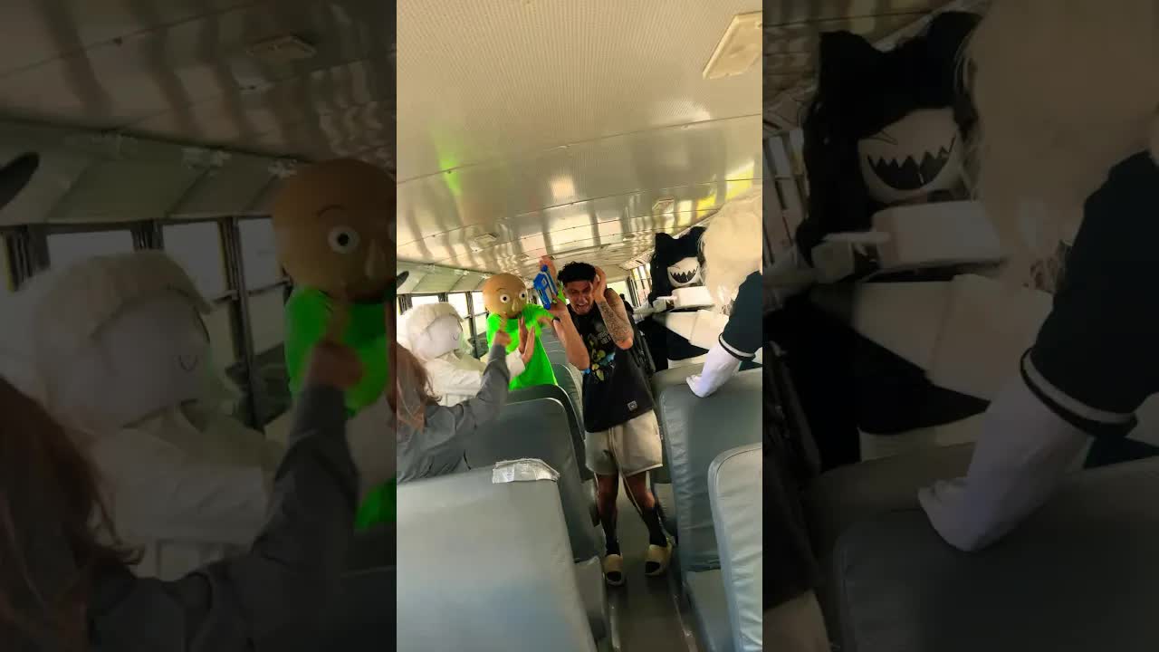 Oreo Surprise on School Bus! Funny Prank with Furry Friends