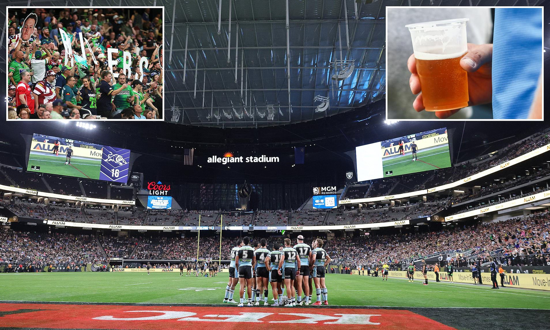 Crazy NRL Las Vegas food and drink prices revealed as some fans forced ...