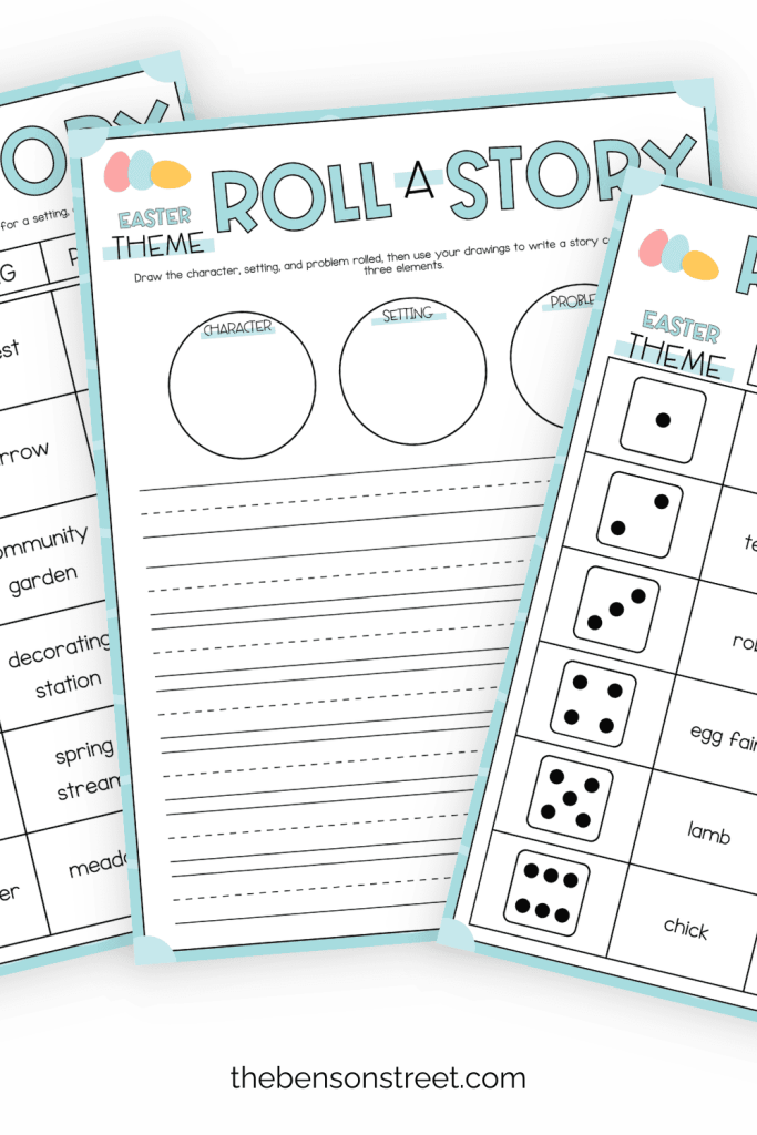 Free Printable Easter Roll a Story: Fun Writing Activity