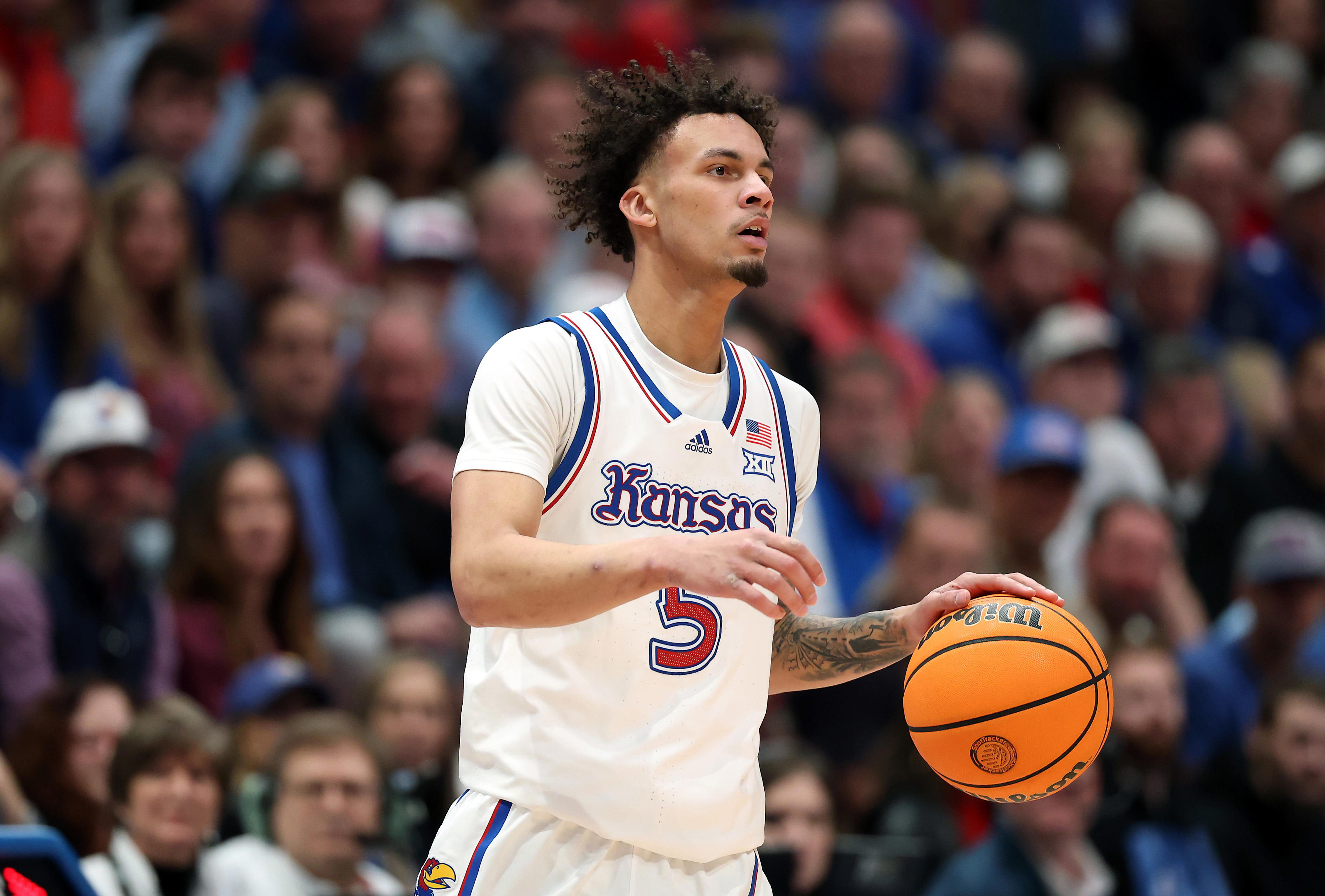 Kansas basketball's Zeke Mayo reveals racist messages he received after ...