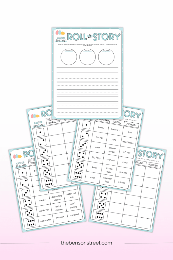 Free Printable Easter Roll a Story: Fun Writing Activity