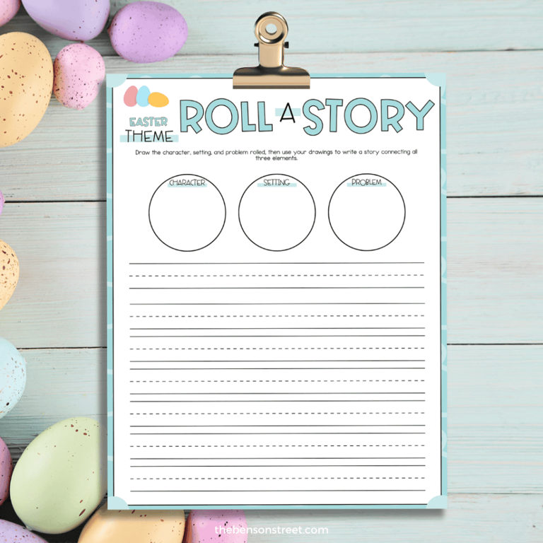 Free Printable Easter Roll a Story: Fun Writing Activity