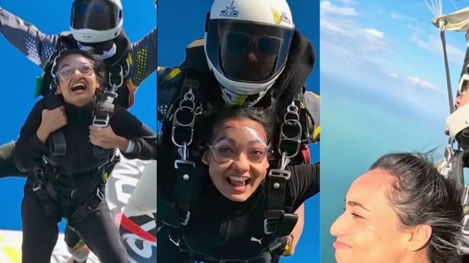 Preeti Sarkar: দুবাইয়ে গিয়ে স্কাই ডাইভিংয়ের অভিজ্ঞতা ভাগ প্রীতির ...