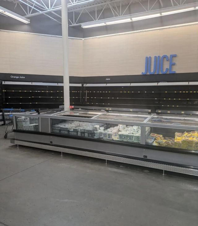 Walmart employee sparks debate after posting disturbing photo of empty ...