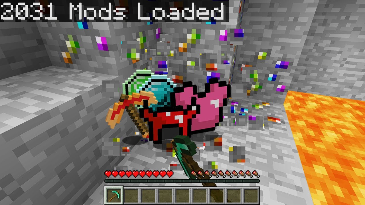 Minecraft Randomizer but with 2,000 mods...