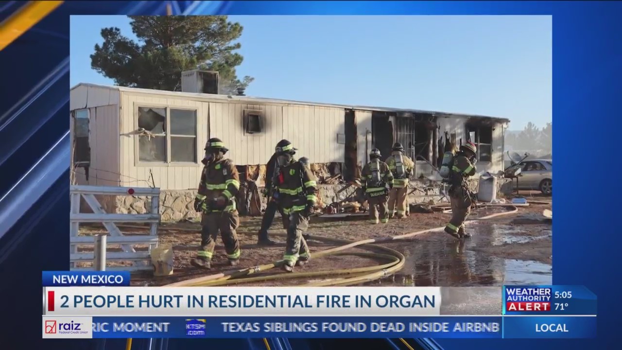 2 people hurt in fire in rural Doña Ana County