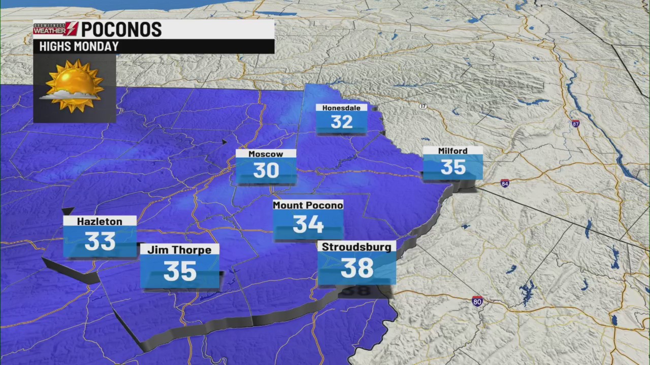 Pocono Mountains Weather Forecast - 3/2/25 - EVENING | 28/22 News