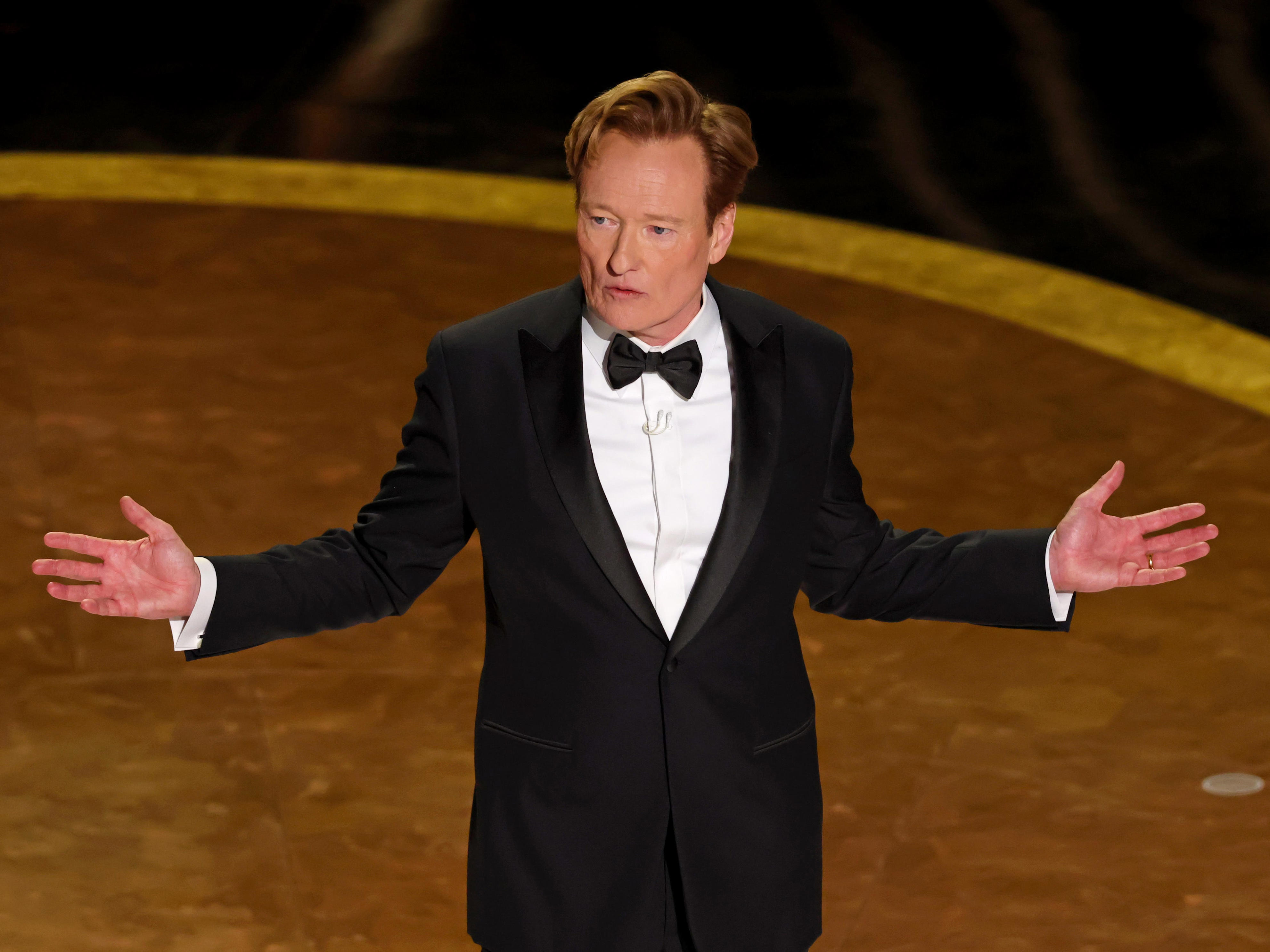 Conan O'Brien's 2025 Oscars monologue made an awkward joke about ...