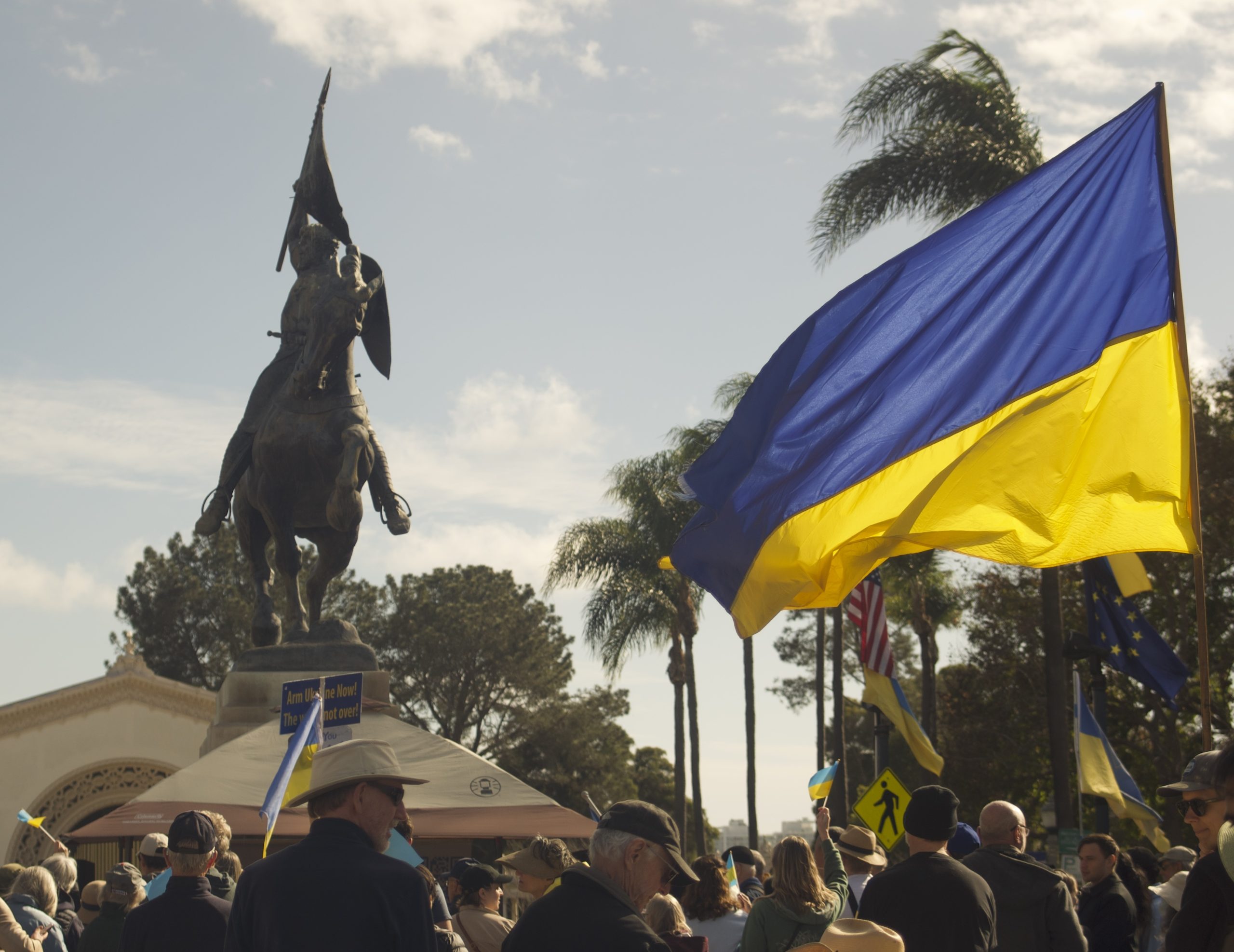 Hundreds Gather in Balboa Park to Support Ukraine After Tense Oval ...