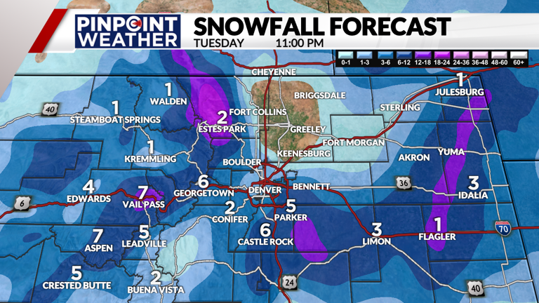 Denver weather: Pinpoint Weather Alert Day Tuesday for snow after a ...
