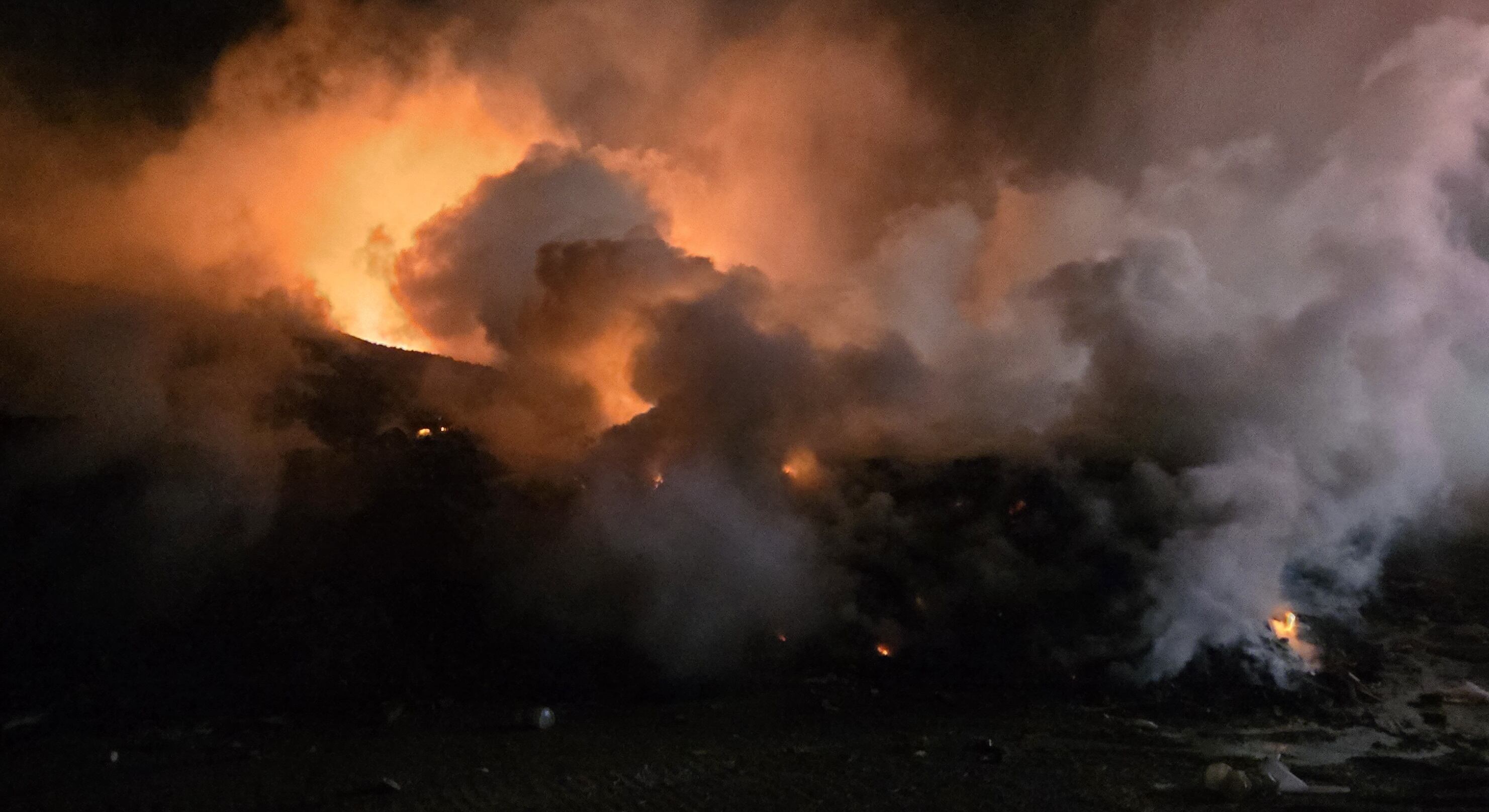 Large landfill fire in St. Joseph County takes much time and manpower ...