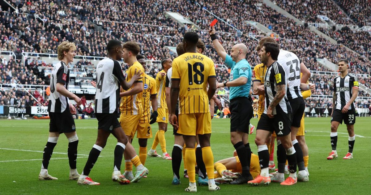 Newcastle set to appeal ‘harsh’ red card that rules ‘disappointed ...