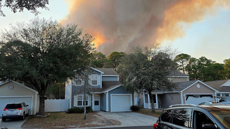 Evacuations ordered as 175 wildfires erupt across South and North Carolina