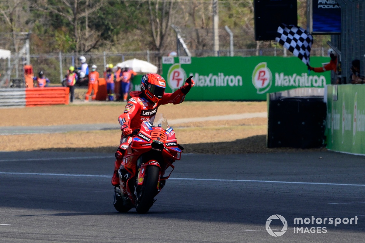 MotoGP Thailand GP: Marquez scores brilliant win on factory Ducati debut