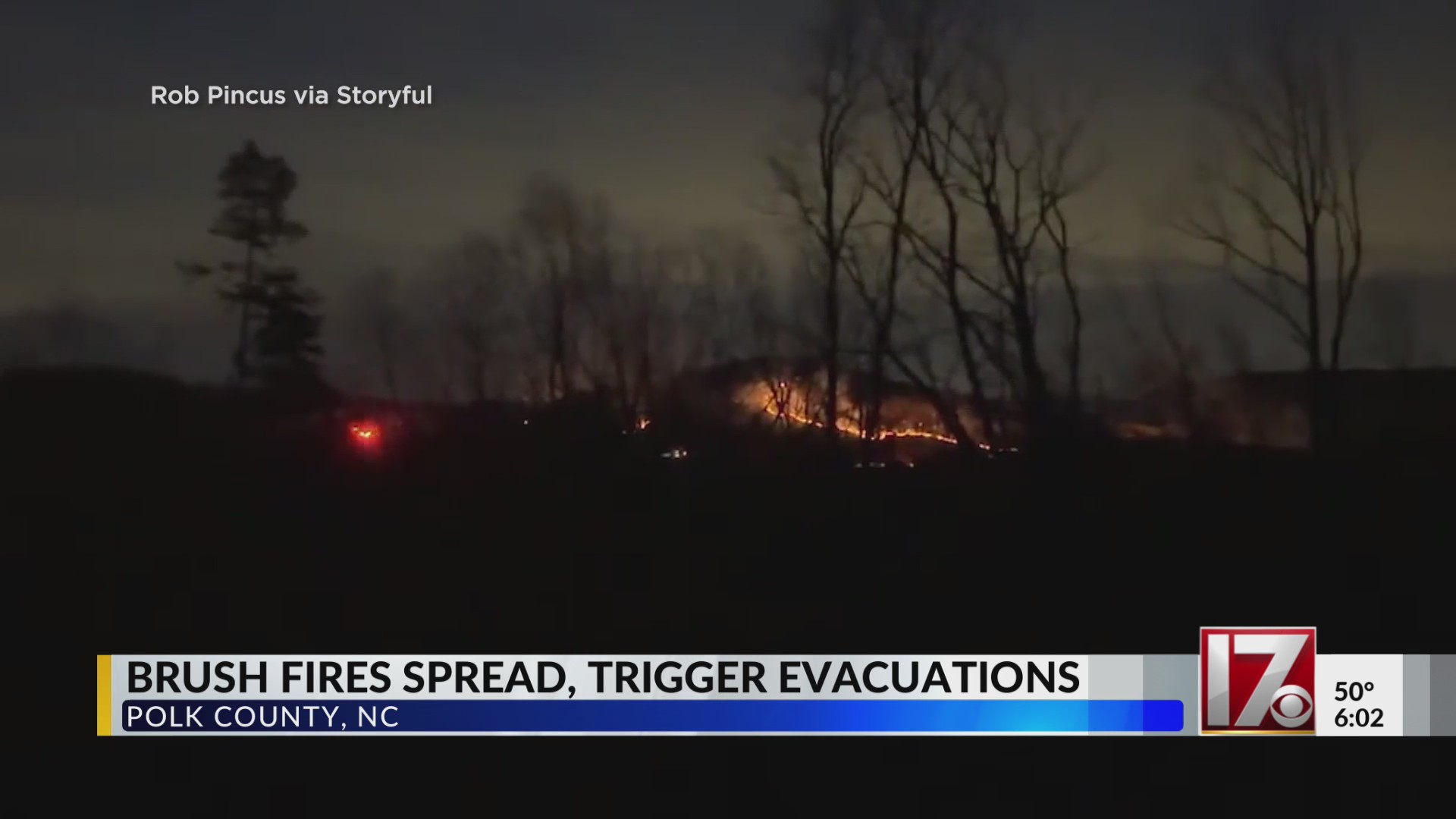 Evacuations in NC mountains for 400+ acre wildfire