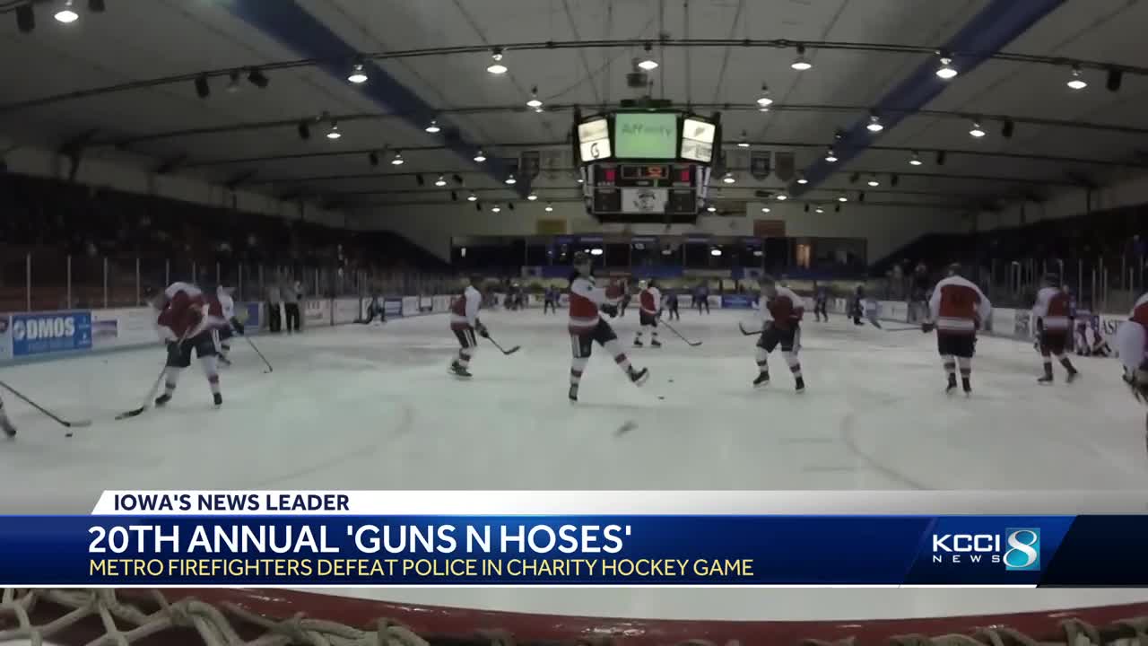Metro firefighters win annual 'Guns N Hoses' hockey game