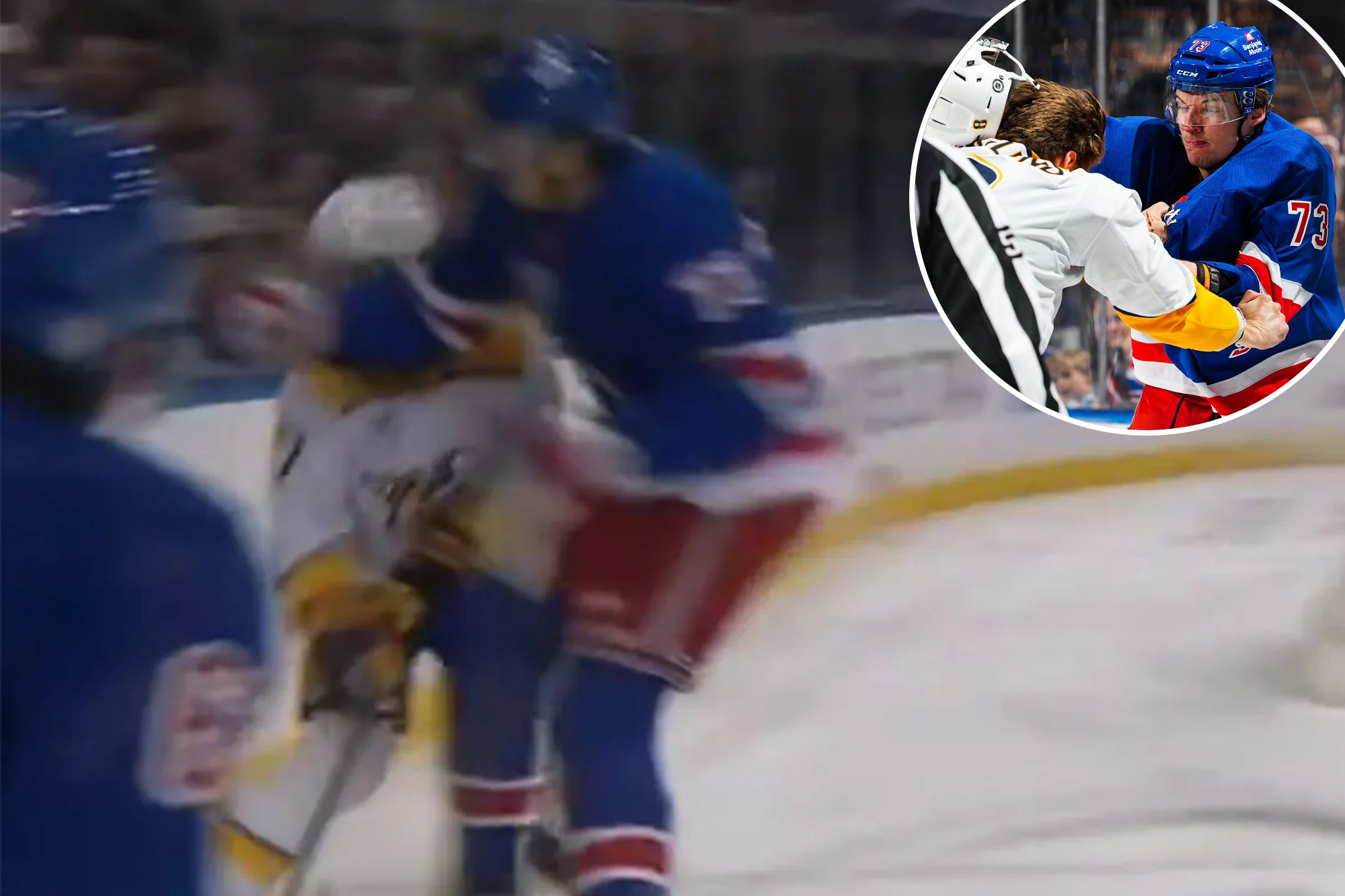 Rangers’ Matt Rempe could face another suspension after leading with elbow