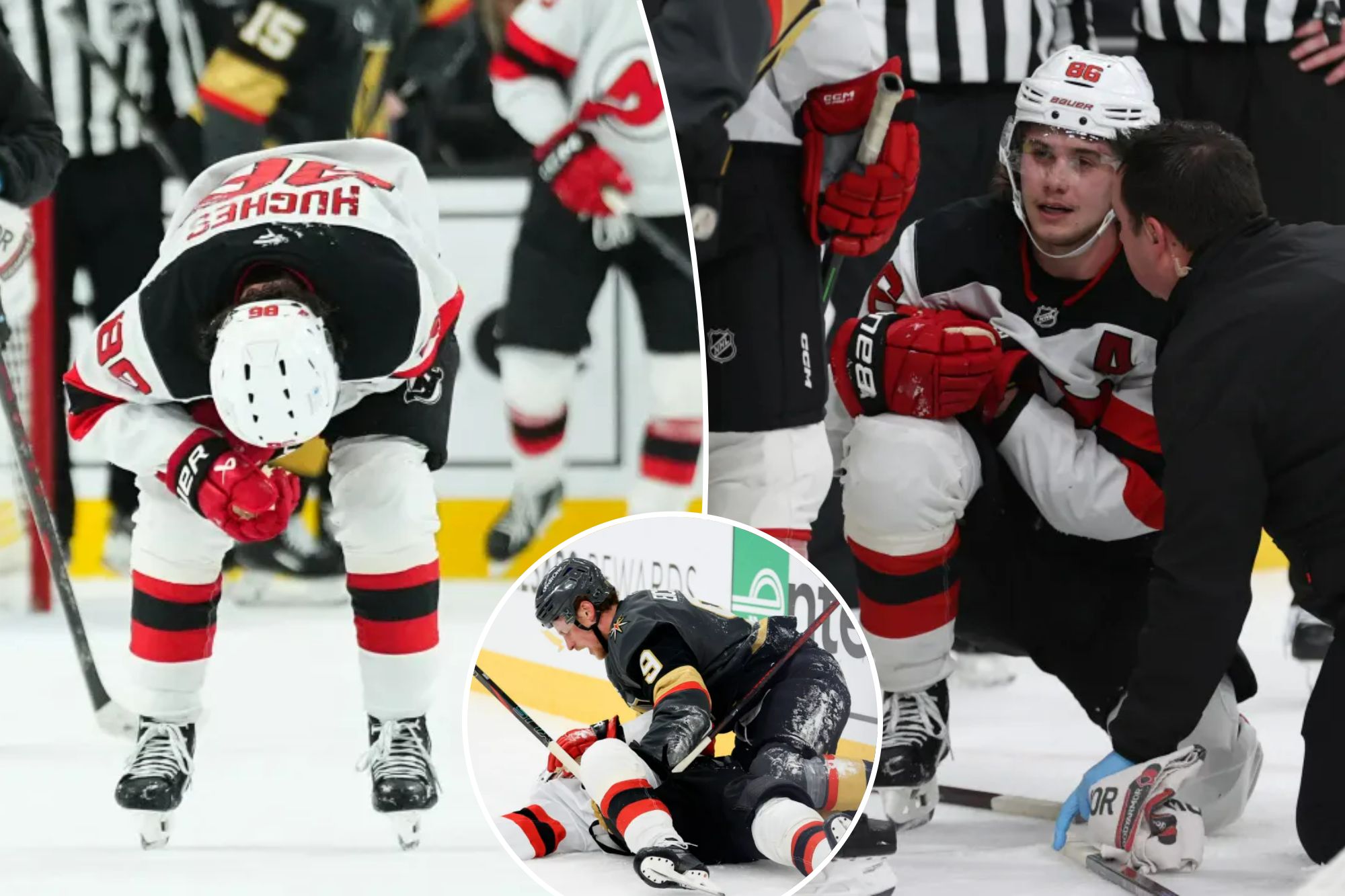 Jack Hughes exits with scary injury that leaves Devils holding their ...