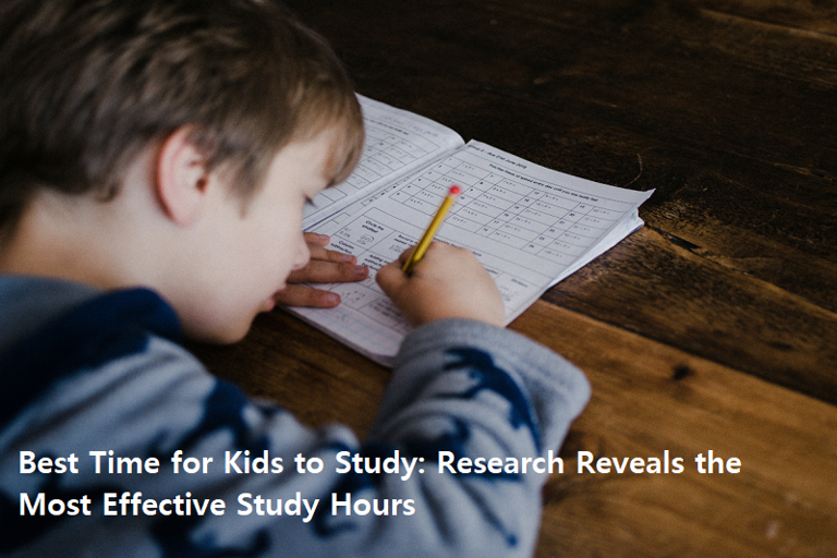 Best Time for Kids to Study: Research Reveals the Most Effective Study ...