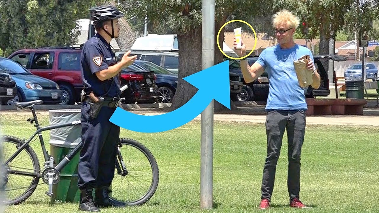 Magician evades police using daring street magic