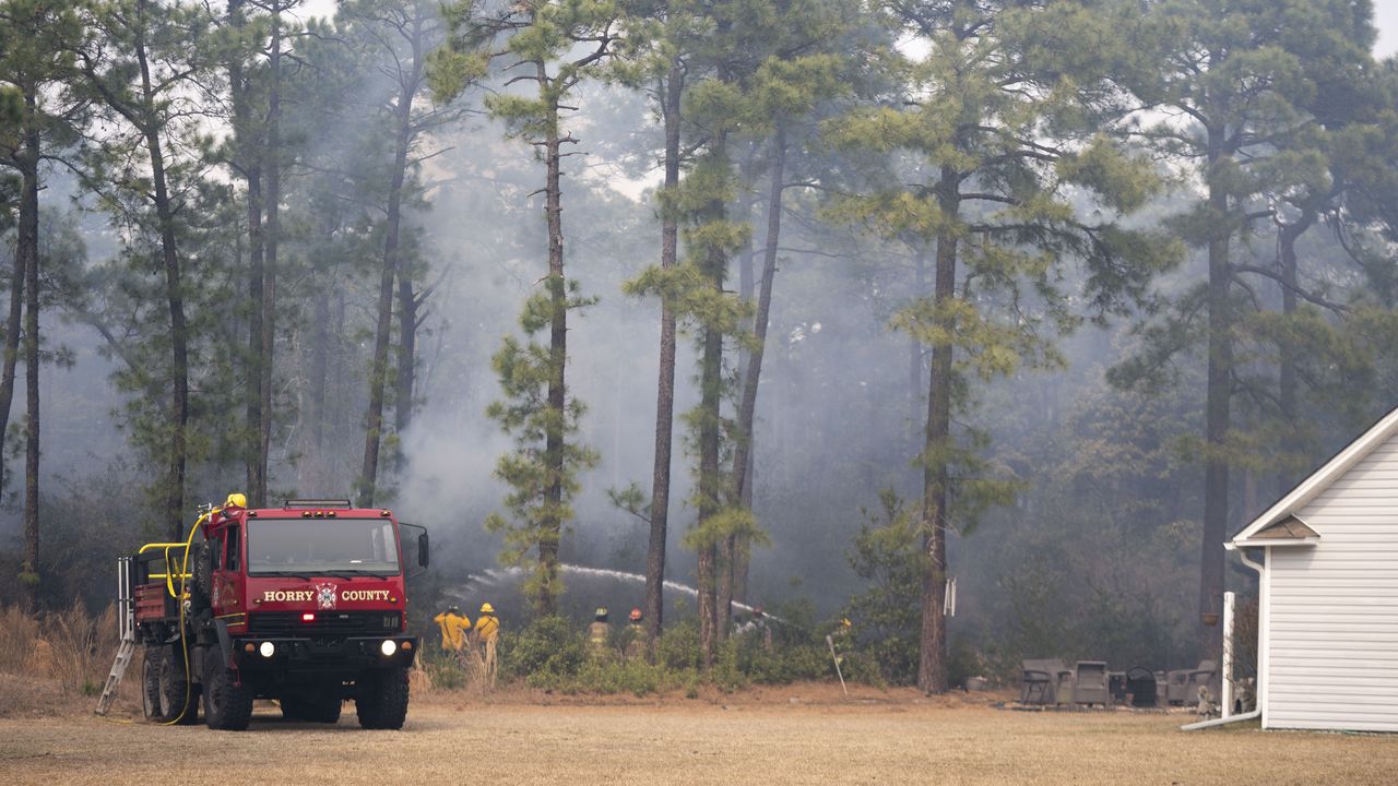 In photos: Wildfires in Carolinas prompt evacuations and trigger state of emergency in S.C.