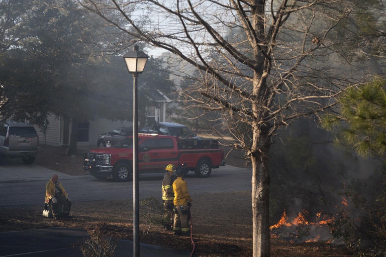In photos: Wildfires in Carolinas prompt evacuations and trigger state of emergency in S.C.